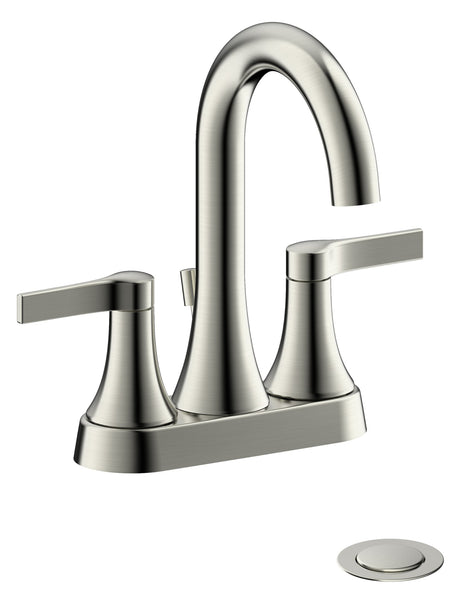 Fontaine Varenne 4 in. Centerset Bathroom Faucet in Brushed Nickel ...